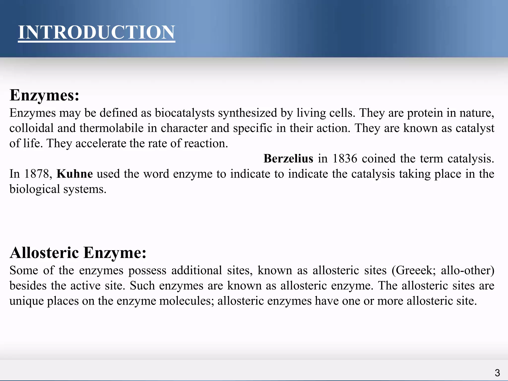 Allosteric enzymes | PPTX | Chemistry | Science