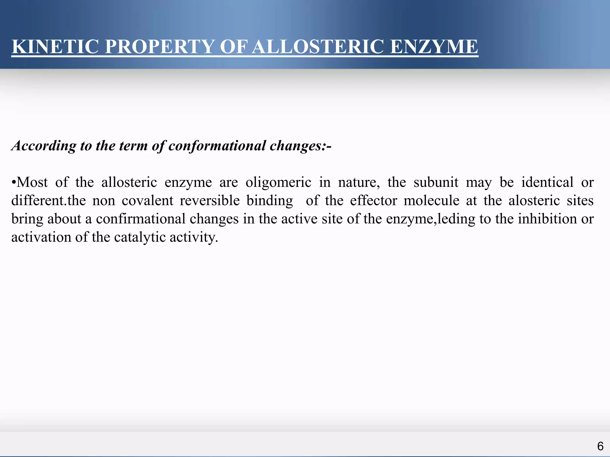 Allosteric enzymes | PPTX