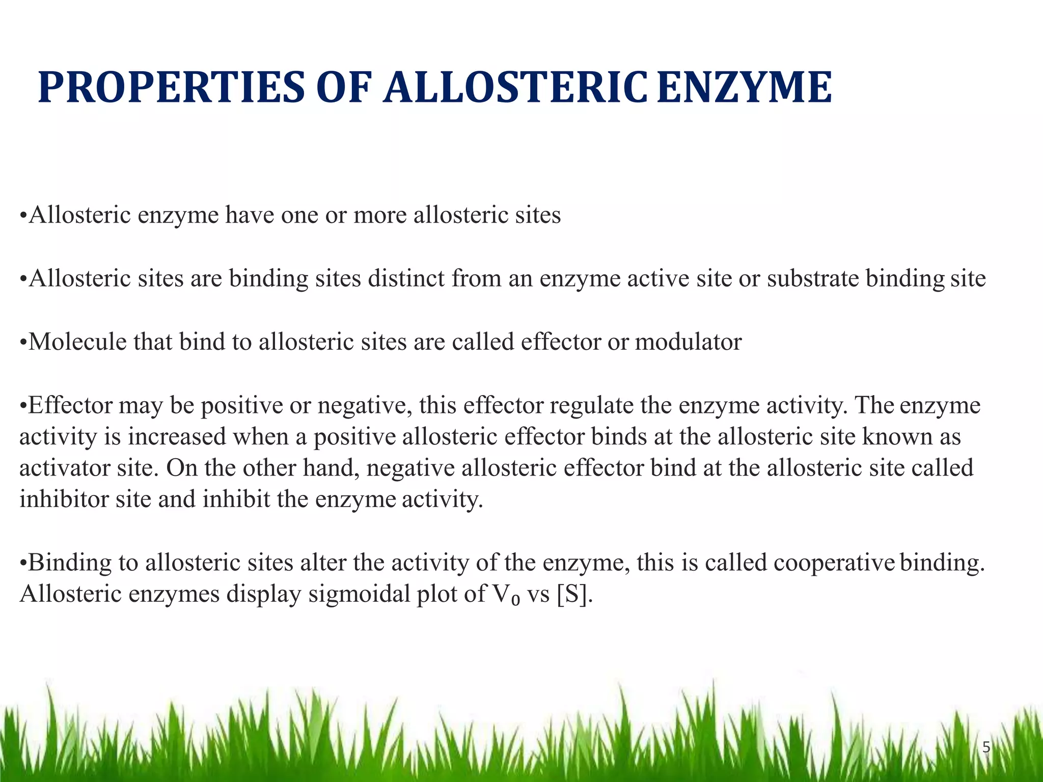 Allosteric enzymes regulation | PPTX