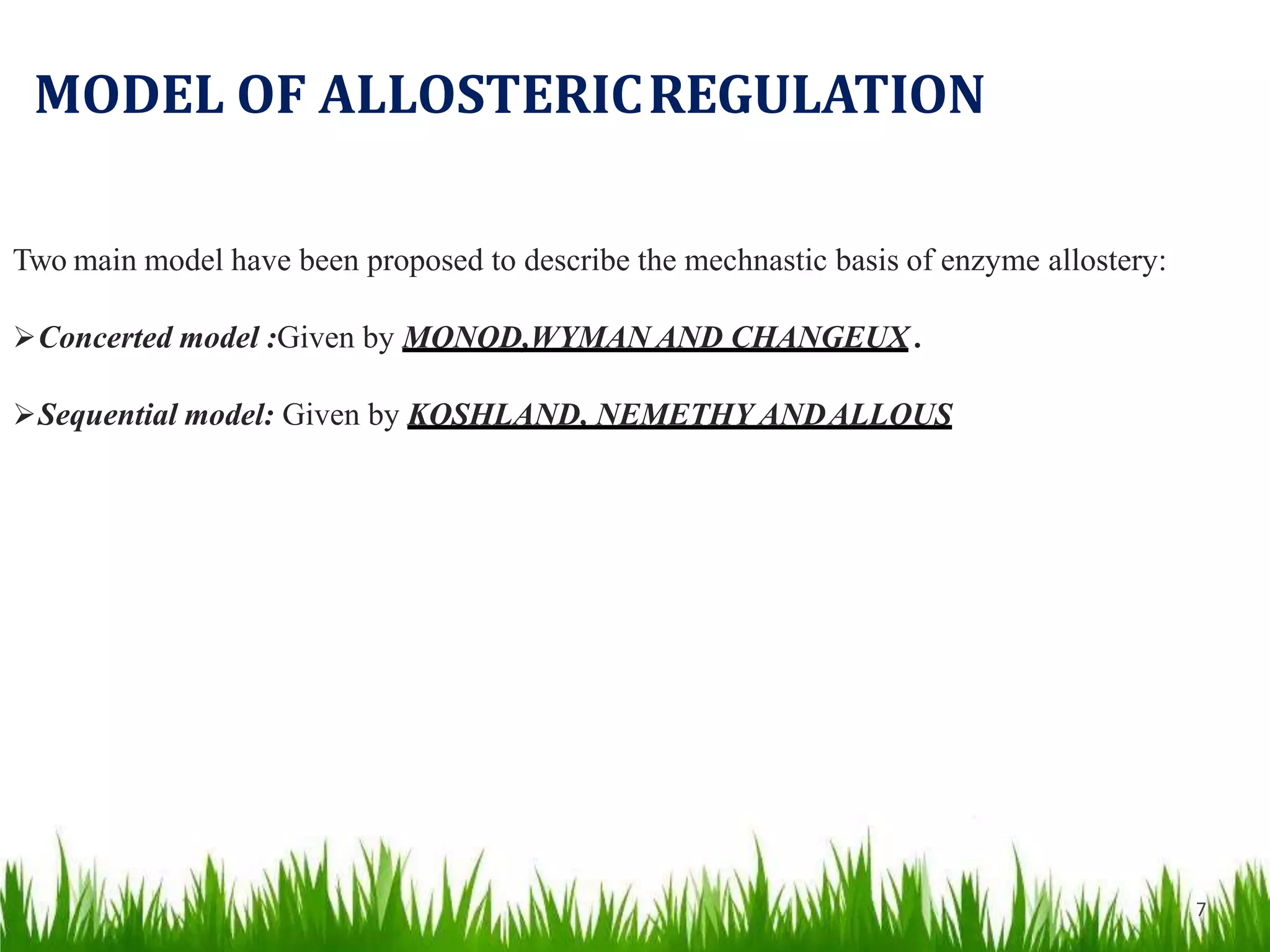 Allosteric enzymes regulation | PPTX