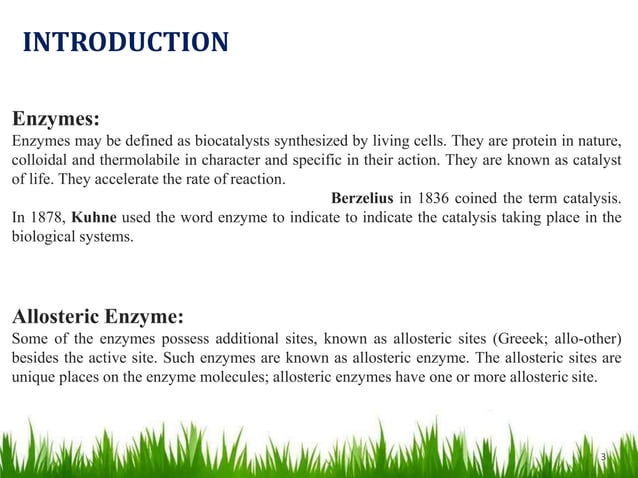 Allosteric enzymes regulation | PPTX | Chemistry | Science