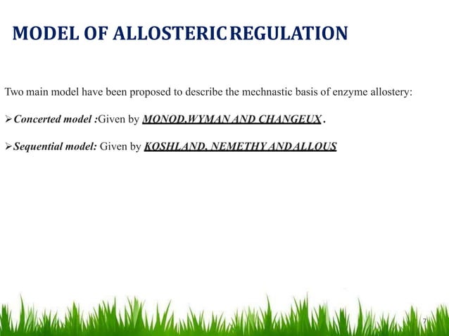 Allosteric enzymes regulation | PPT