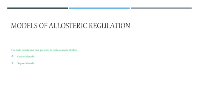 Allosteric enzymes and their regulation | PPTX | Chemistry | Science
