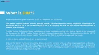 Allotment of DIN (Director Identification Number) | PPTX