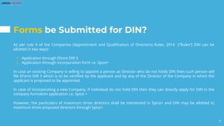 Allotment of DIN (Director Identification Number) | PPTX