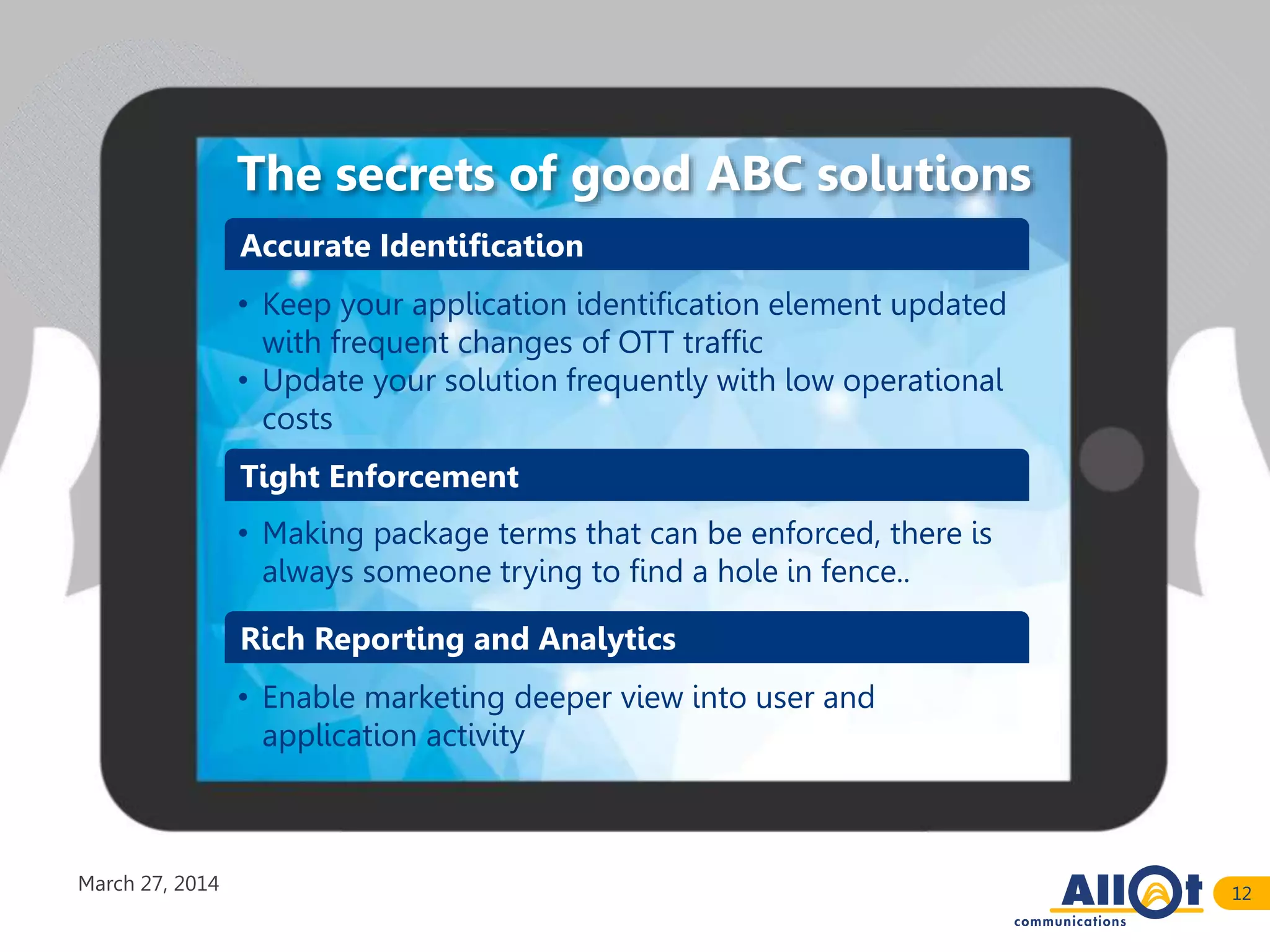Allot Communications: Monetizing the Experience | PDF