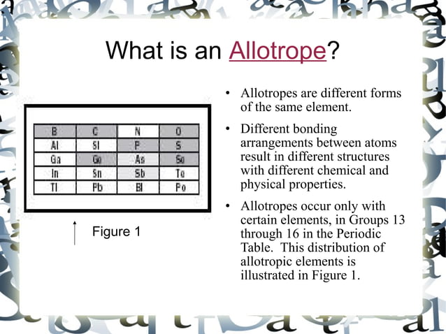 Allotropes | PPT | Chemistry | Science