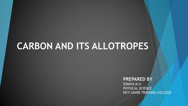Carbon and its allotropes | PPTX