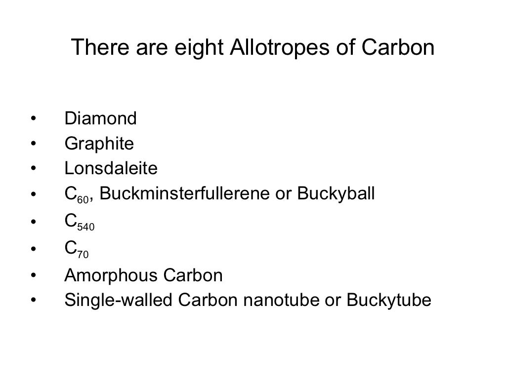 Allotropes Of Carbon