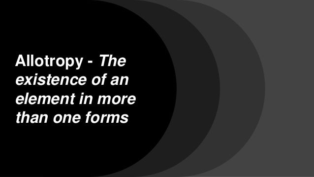 Allotropic forms of carbon