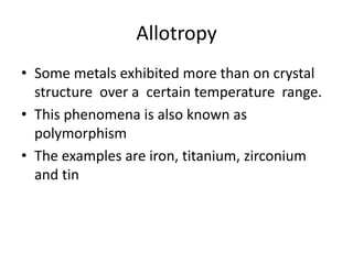 Allotropy and FeC diagram | PDF