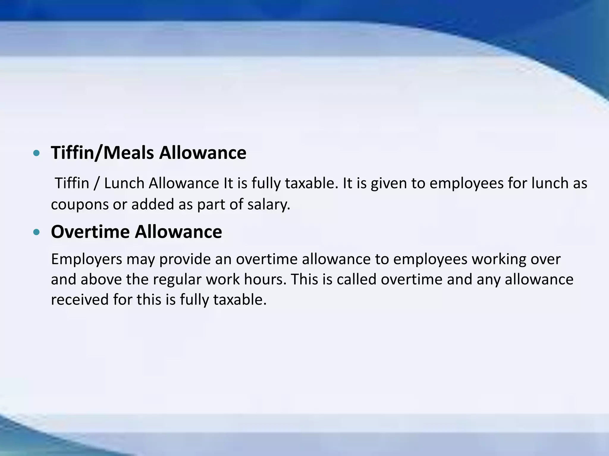 Allowance ppt | PPTX