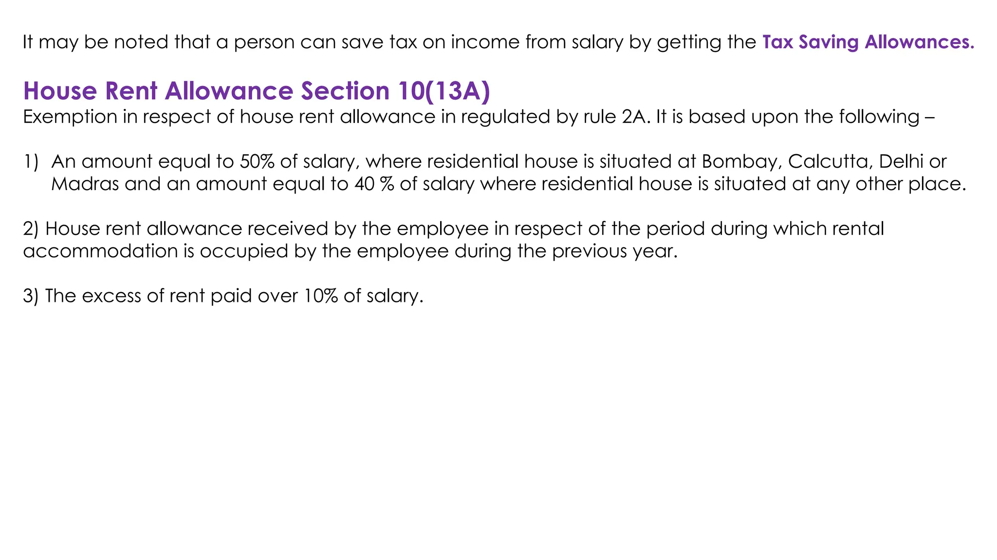 Allowances IN INCOME FROM SALARY INCOME TAX | PPTX