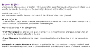 Allowances IN INCOME FROM SALARY INCOME TAX | PPTX