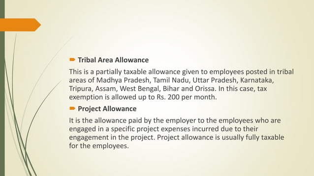 Allowances | PPTX | Personal Taxes | Personal Finance