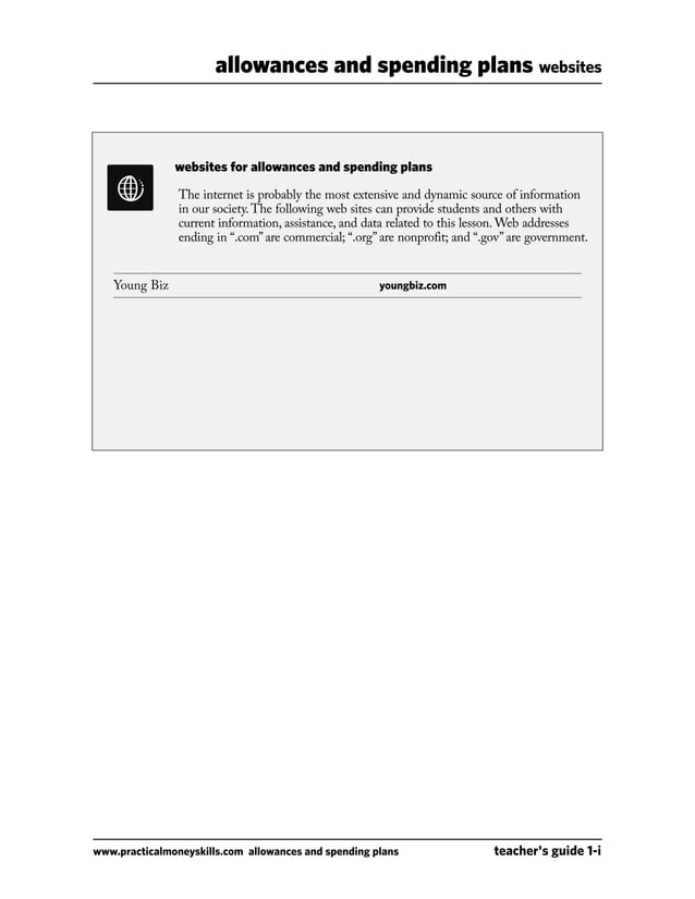 Allownce and spending plan | PDF | Financial Planning | Personal Finance