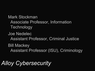 Alloy Cybersecurity | PPT