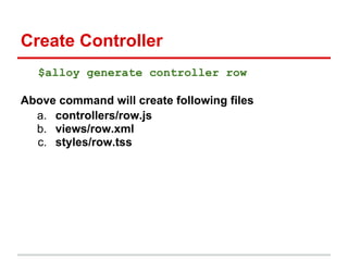 Appcelerator Titanium Alloy | PPT