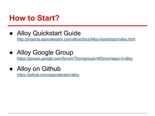 Appcelerator Titanium Alloy | PPT