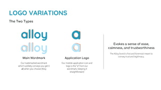 Alloy Brand Guidelines for use with graphic and web design | PDF