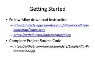 Alloy Simple App Demonstration | PPT