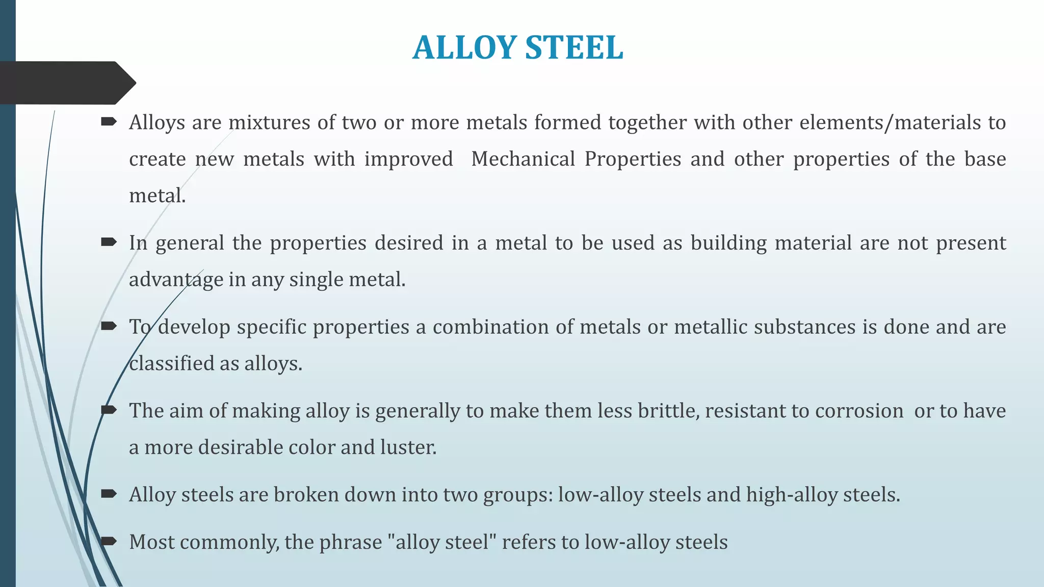 Alloy steel | PPTX