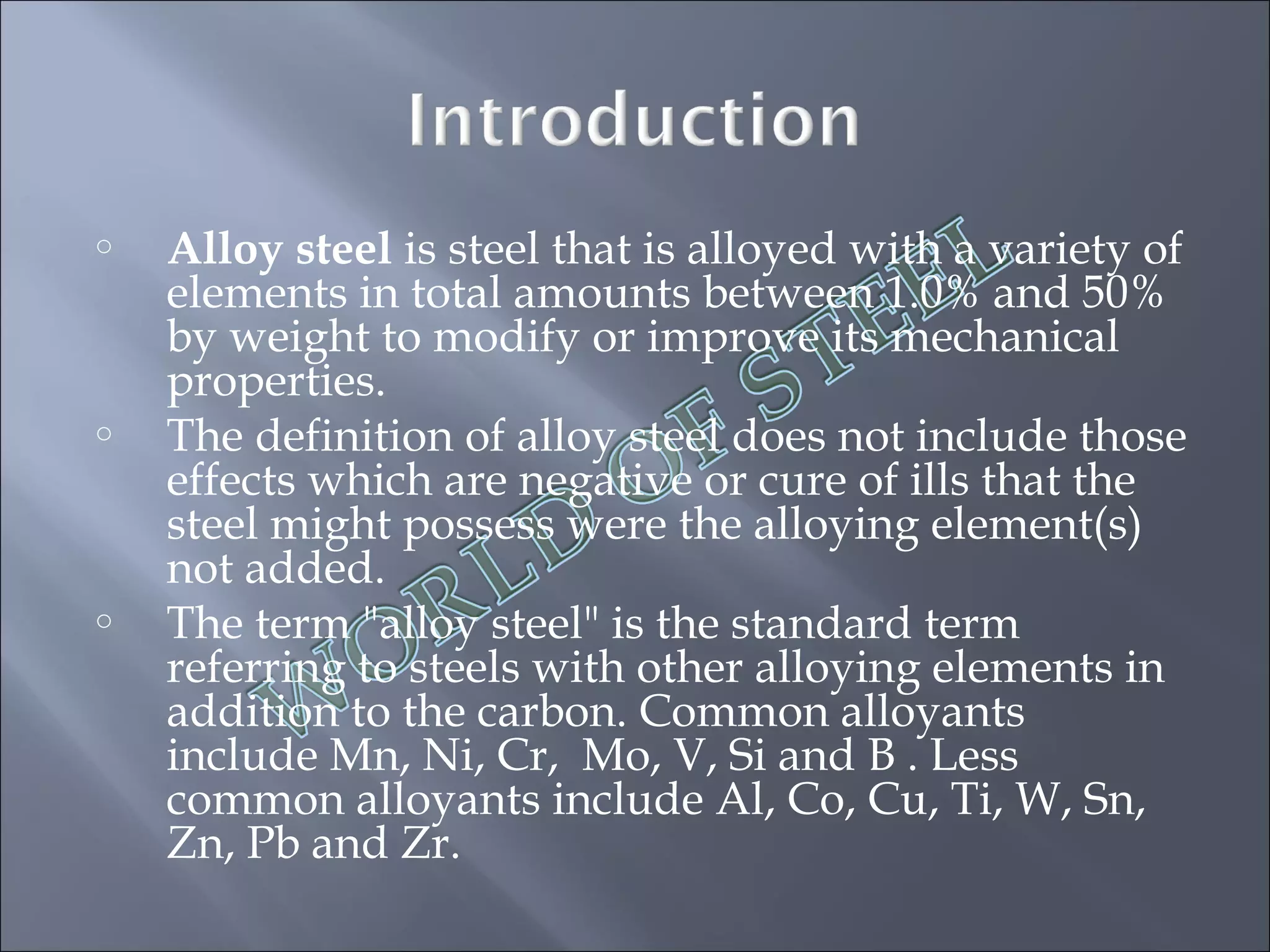 Alloy Steel | PPT