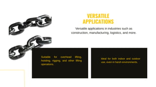 Premium Alloy Steel Chain India- Indolift | PPT