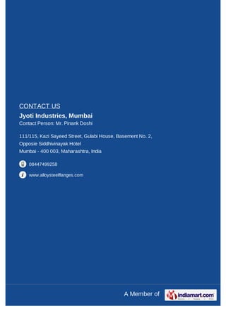 Jyoti Industries, Mumbai, Pipes & Pipe Fittings | PDF