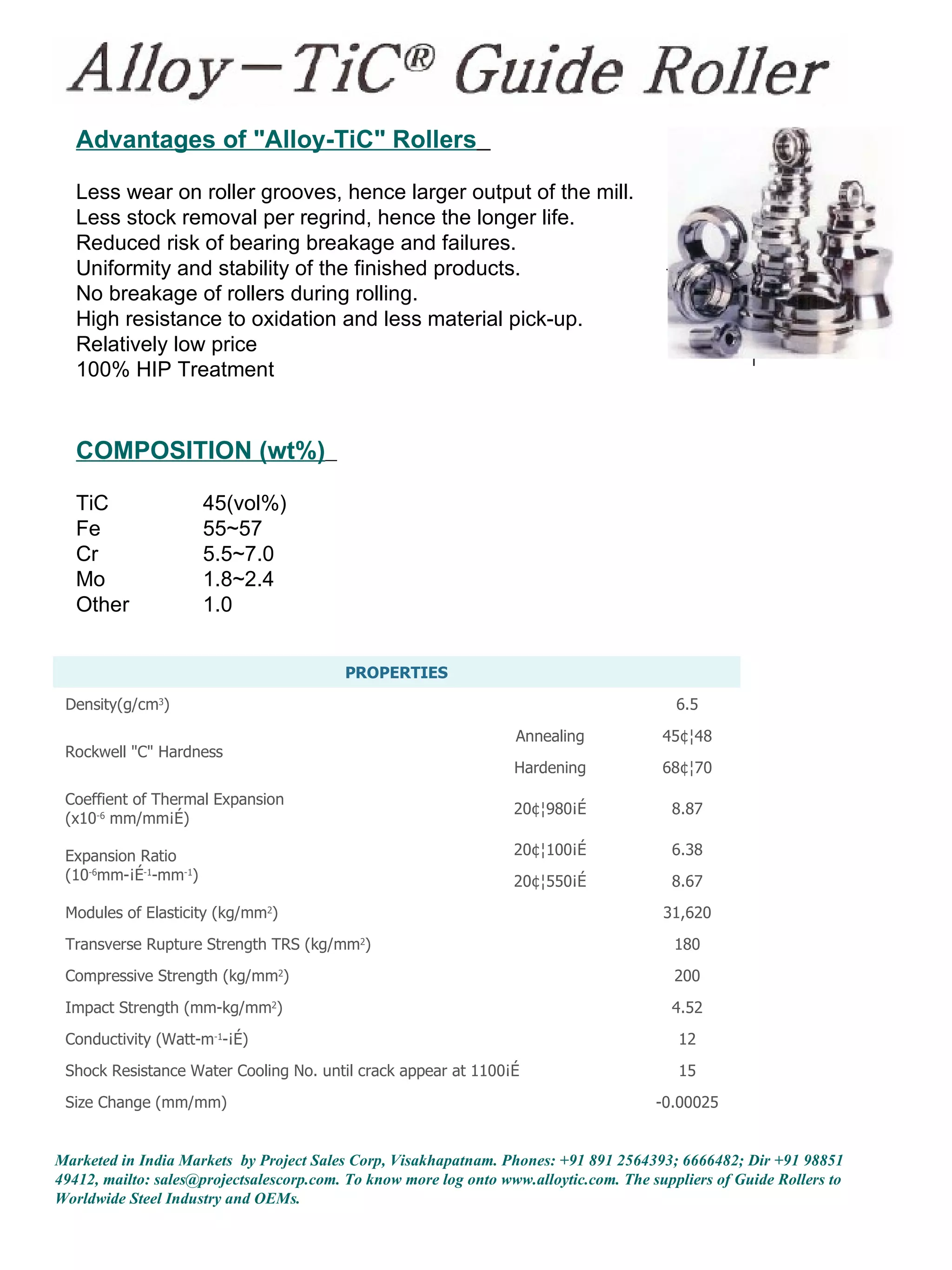 Alloytic Guide Roller Machining & Regrinding | PDF