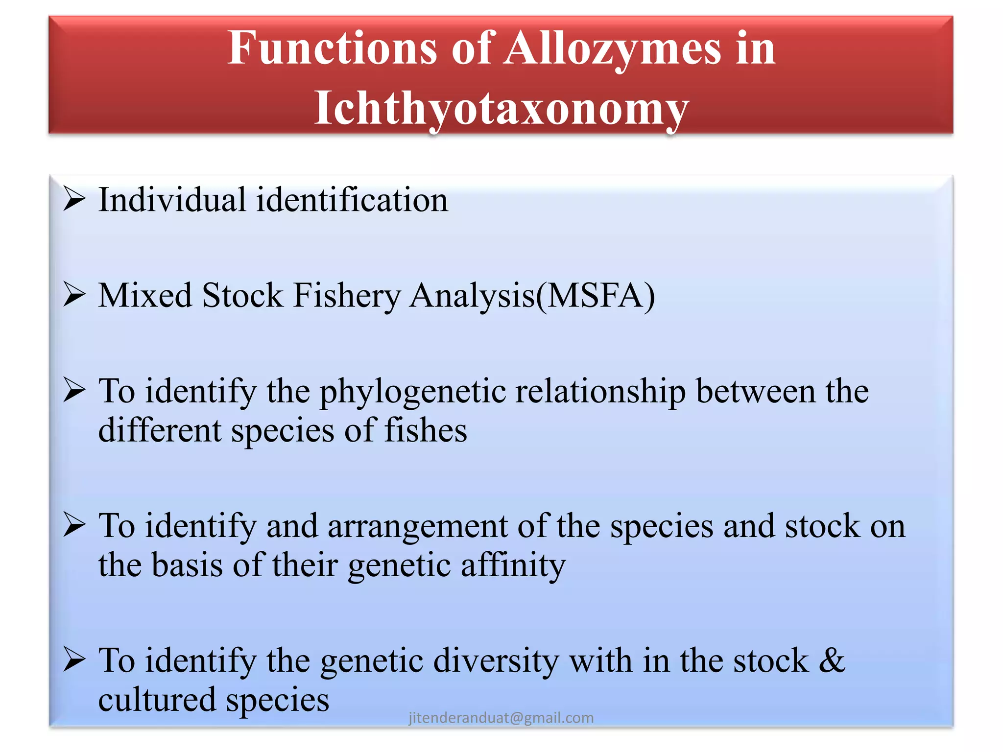 Allozymes and isozymes | PPTX