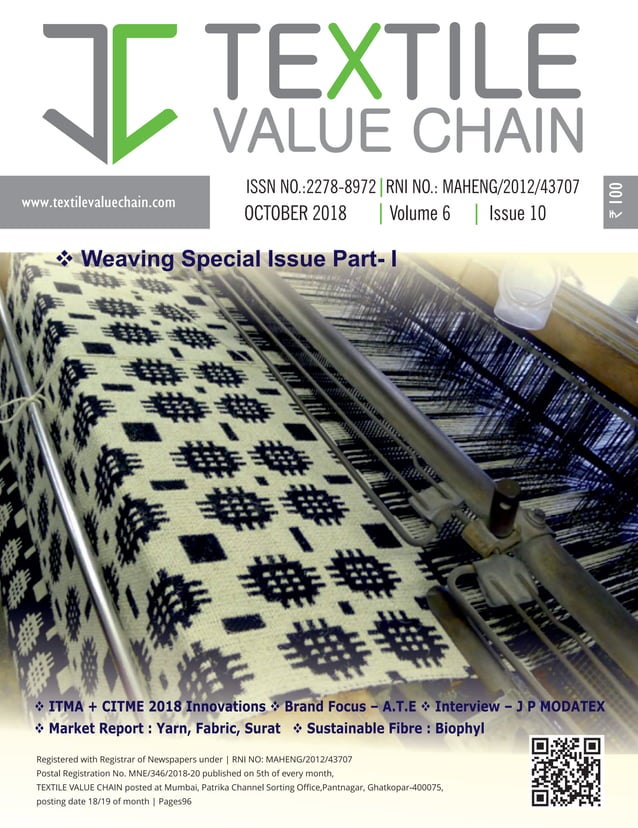 TEXTILE VALUE CHAIN OCTOBER ISSUE 2018 | PDF | Needlework | Arts and Crafts