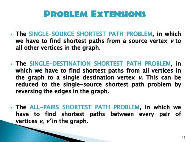 All pairs shortest path algorithm