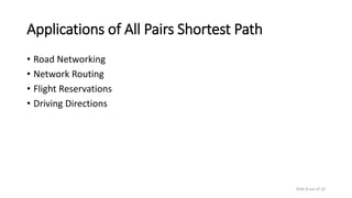 All pair shortest path | PPTX