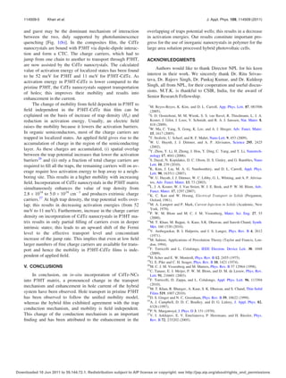 Charge Transport in organic semiconductors | PDF | Chemistry | Science