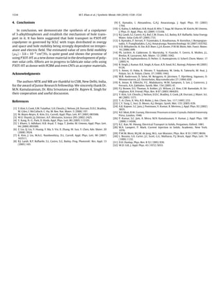 Charge Transport in organic semiconductors | PDF