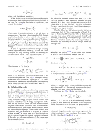 Charge Transport in organic semiconductors | PDF | Chemistry | Science