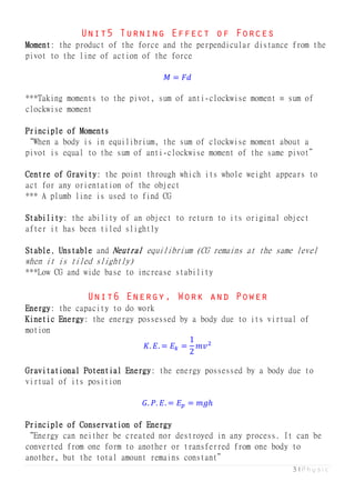 All phy note for O lvl | PDF