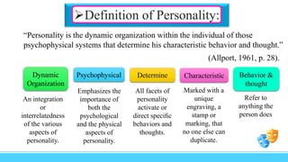 Allport's Theory of Personality | PPT