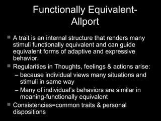 Allport grad. report | PPT