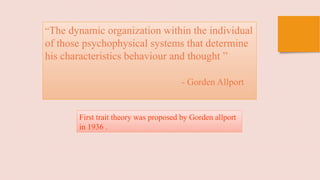 Allport's trait theory of personality.pptx