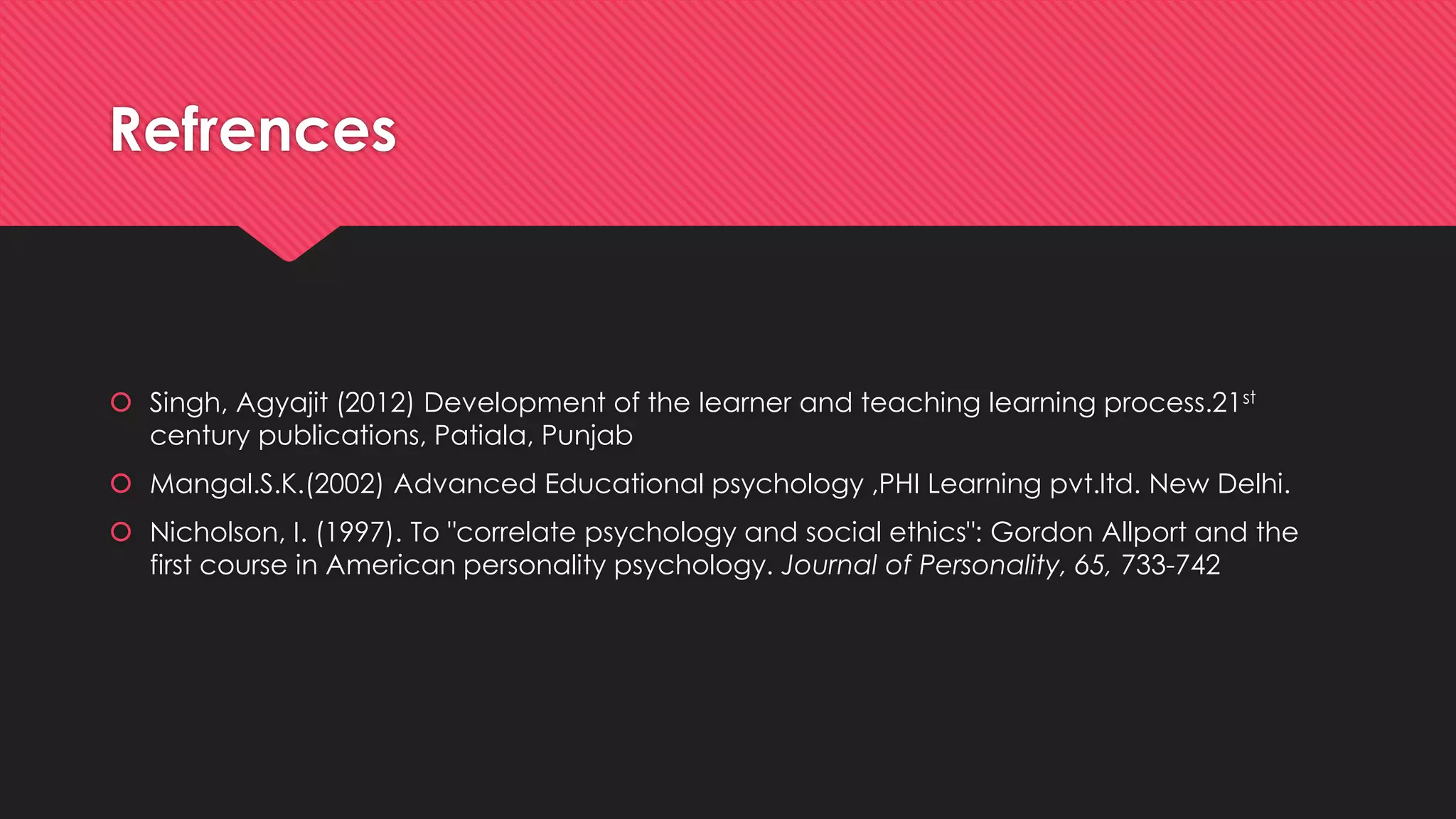 Allport’s trait theory of personality | PPTX