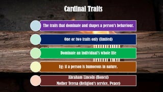 Gordon Allport (1897–1967) Trait Theory | PDF