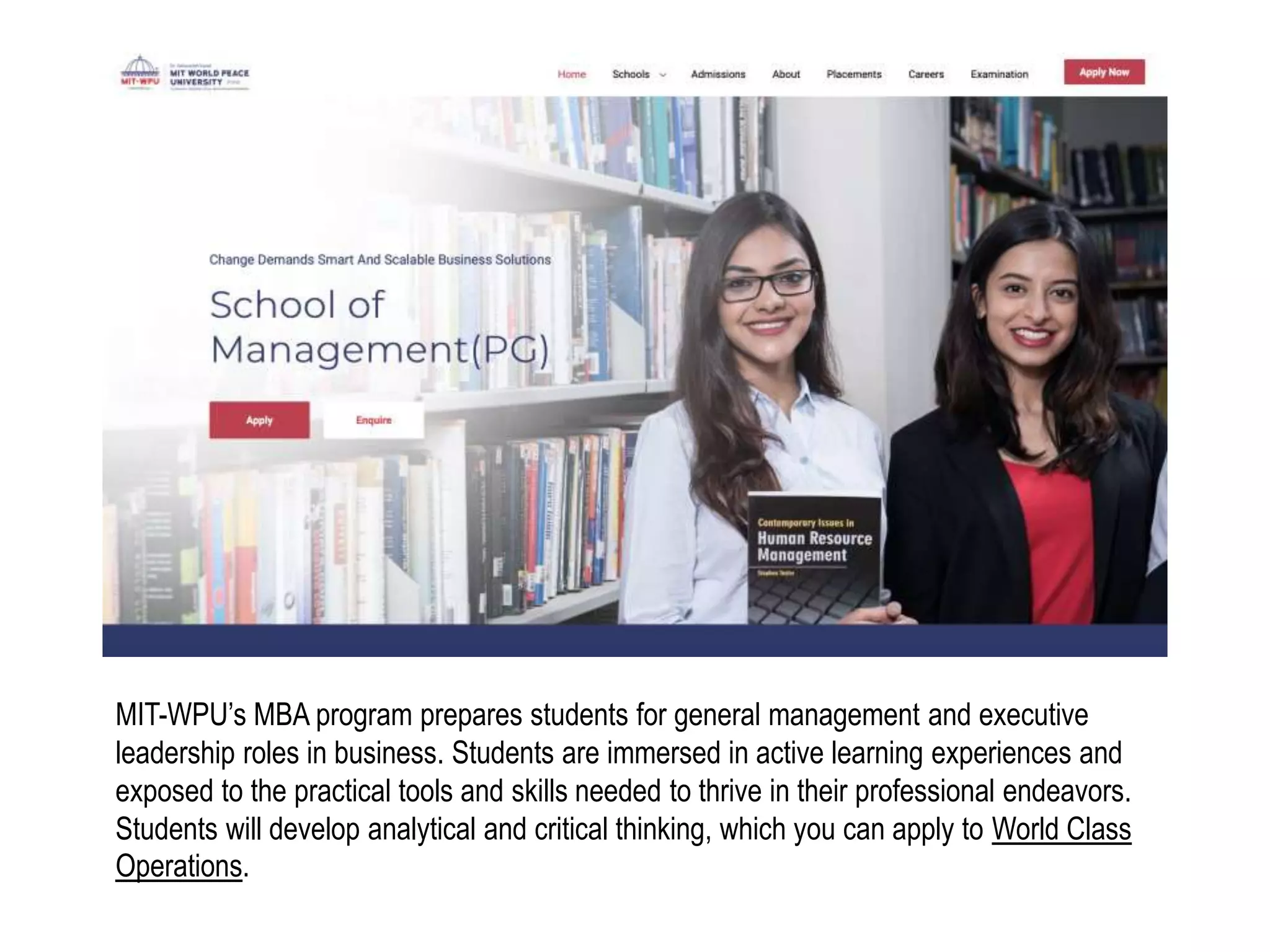 MIT-WPU_World Class Operations | PPT