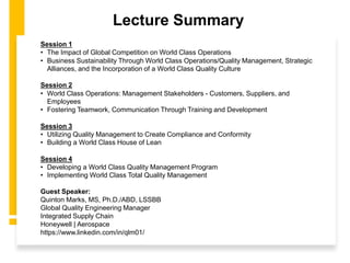 MIT-WPU_World Class Operations | PPTX