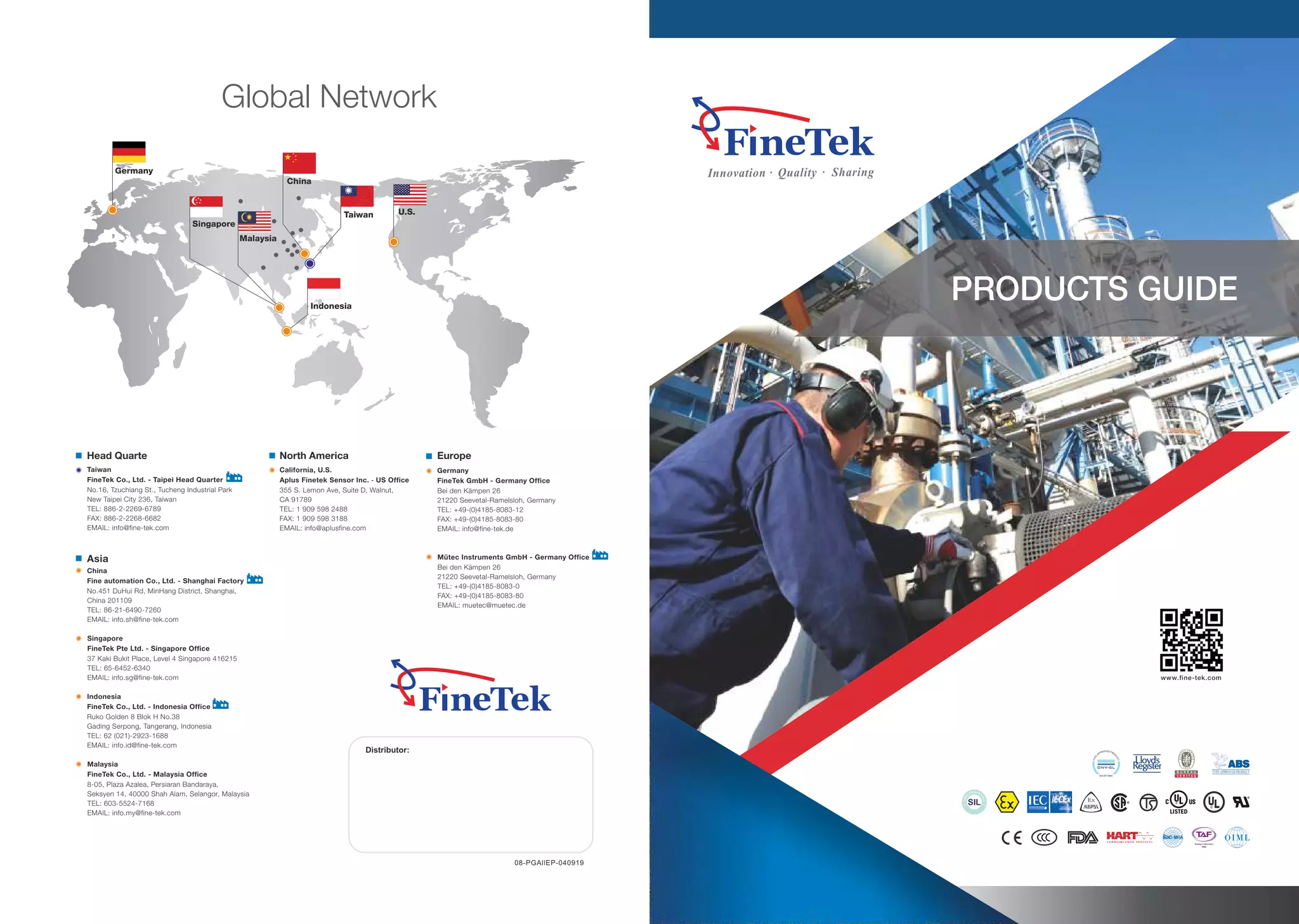 FineTek (Taiwan) Product Guide | PDF