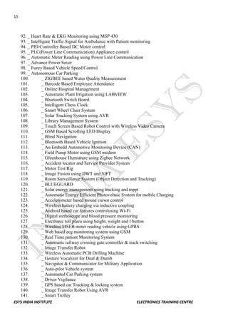 All project list_electronics | PDF
