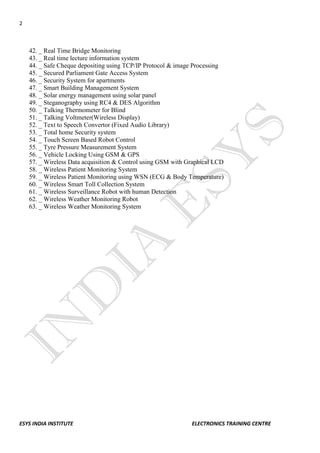 All project list_electronics | PDF