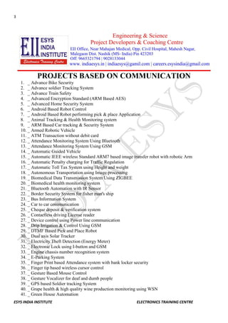 All project list_electronics | PDF