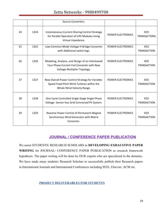 VTU Final Year Engineering Project Title List for Computer Science ...